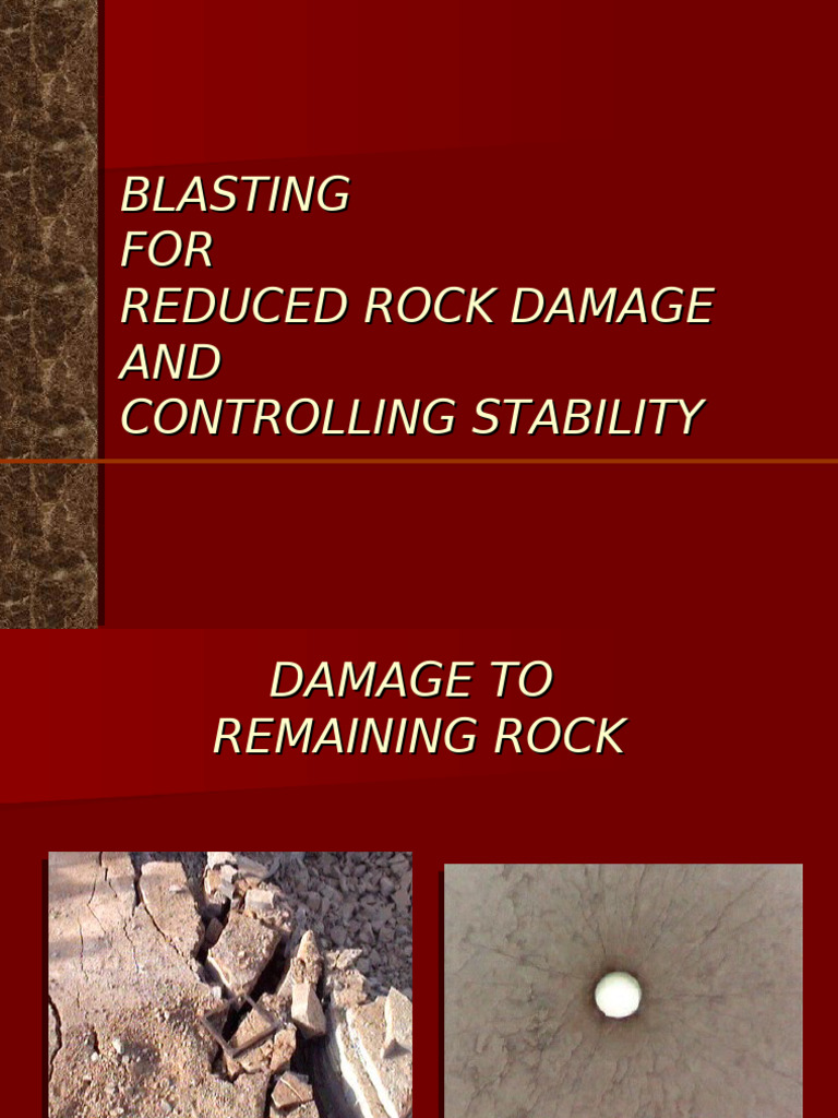 Blasting Techniques for Rock Damage Control | PDF | Fracture | Oil Well