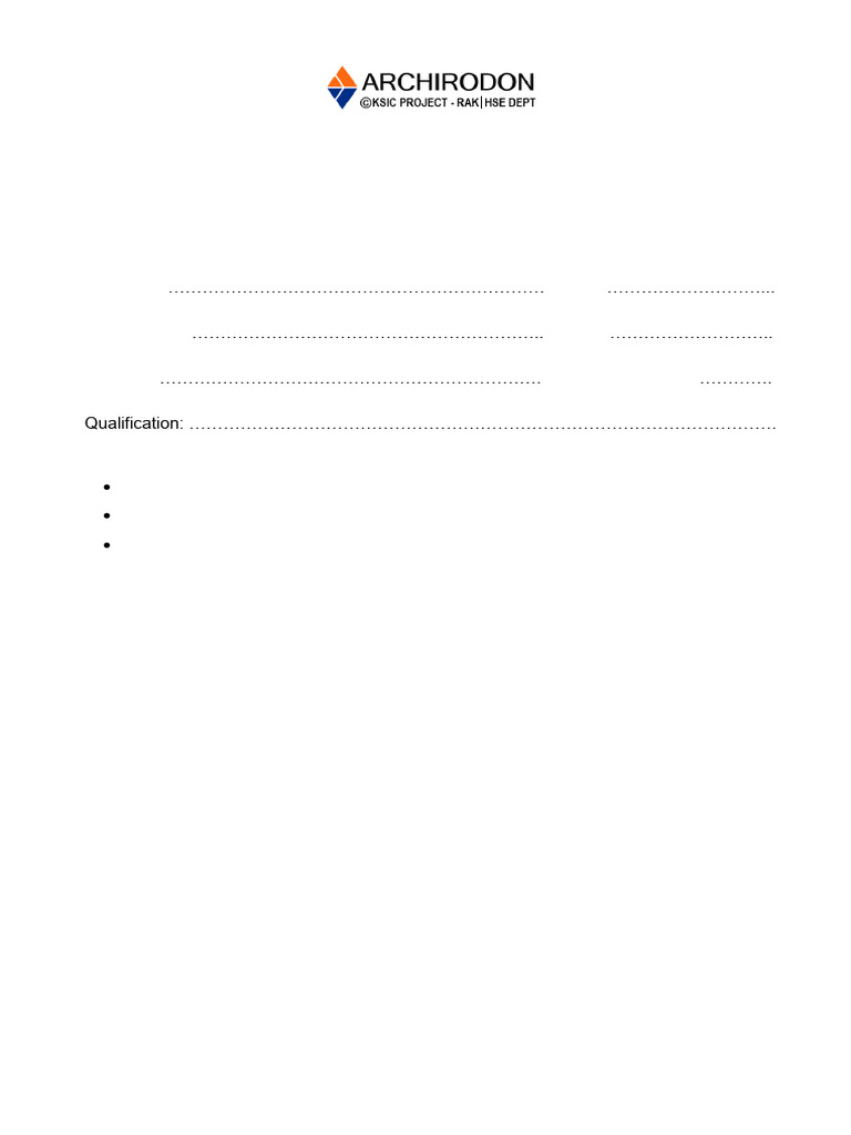 Archiroden MCQS for Aramco Projects | PDF