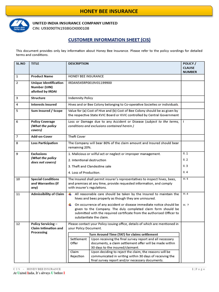Rural & Social - Honey Bee Insurance - 3 | PDF | Insurance | Beehive