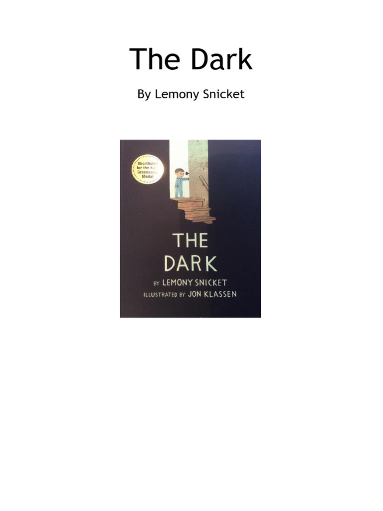 The Dark Reading Comprehension Booklet | PDF
