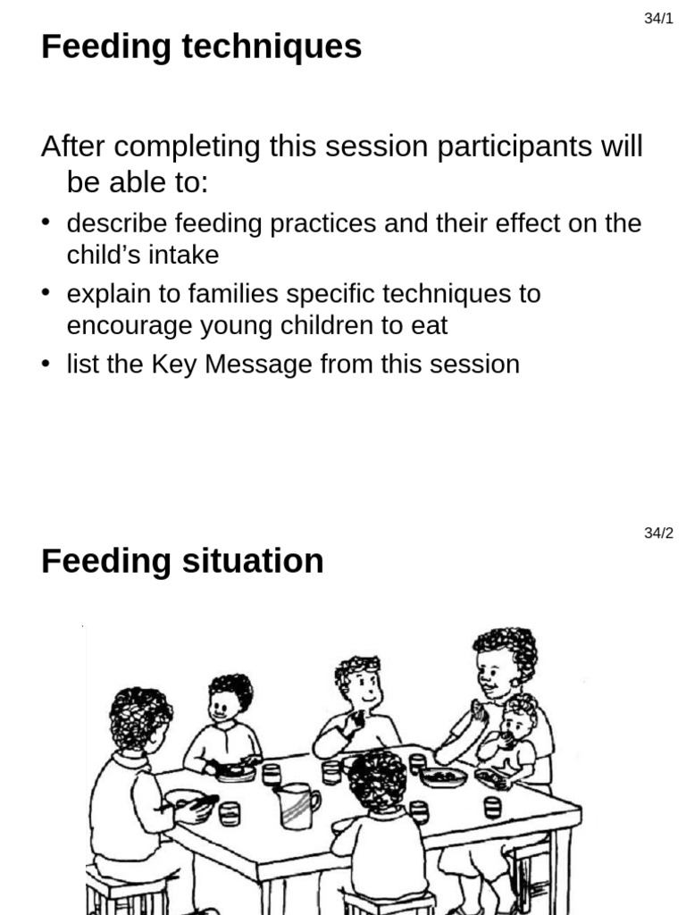 31 Slides Feeding Techniques | PDF