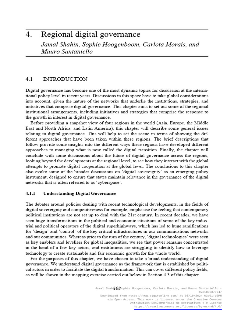 Regional Digital Governance | PDF | Governance | European Union