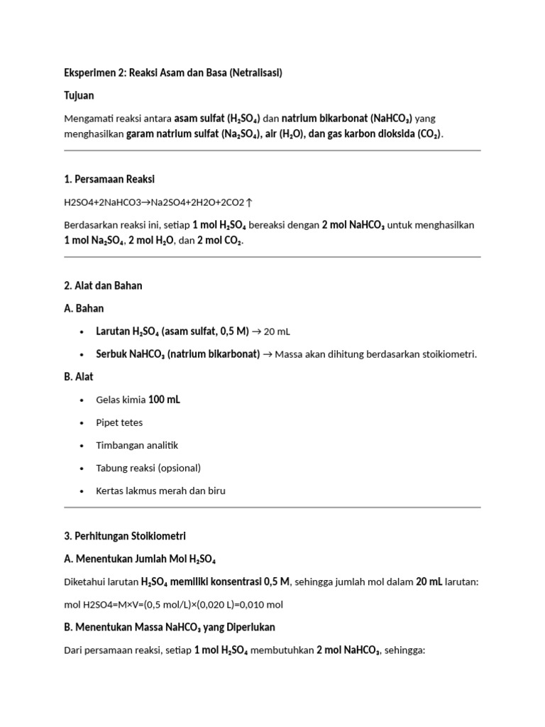 Eksperimen Asam Basa hs10 | PDF
