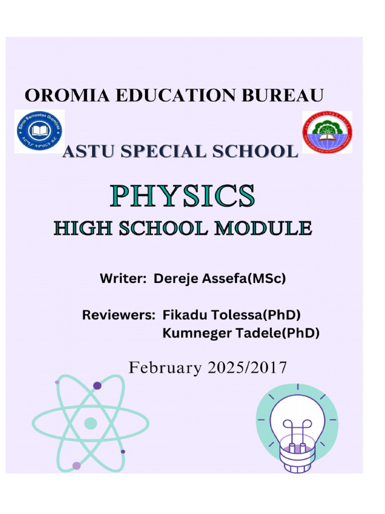 Physics Module Final Version e.c.docx (1) | PDF | Acceleration | Velocity