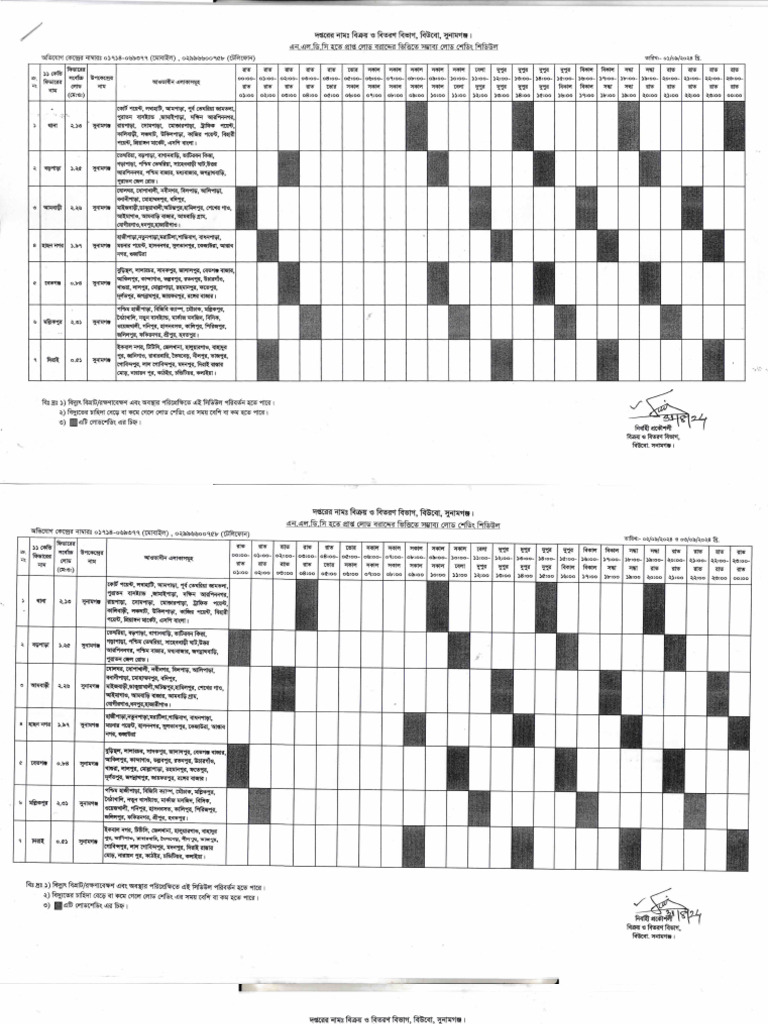 Load Shed Schedule SEP 24 | PDF
