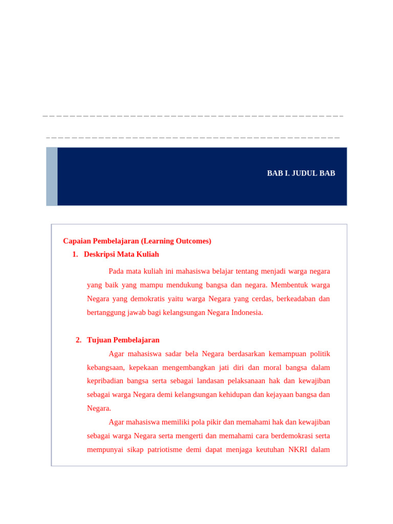 Form Bahan Ajar (1) Kewarganegaraan | PDF
