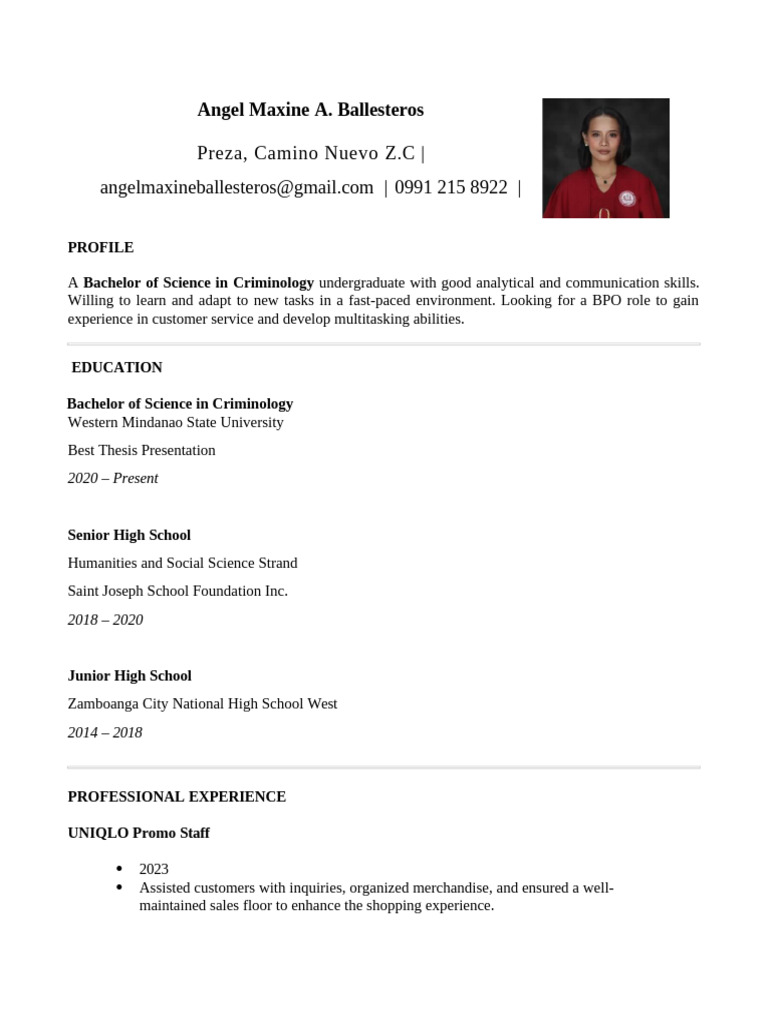 Ballesteros, Angel Maxine | PDF