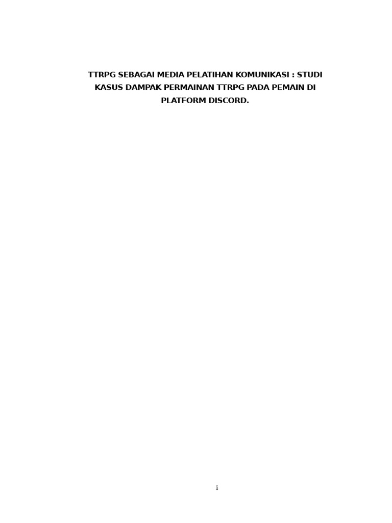 Contoh Template Skripsi | PDF