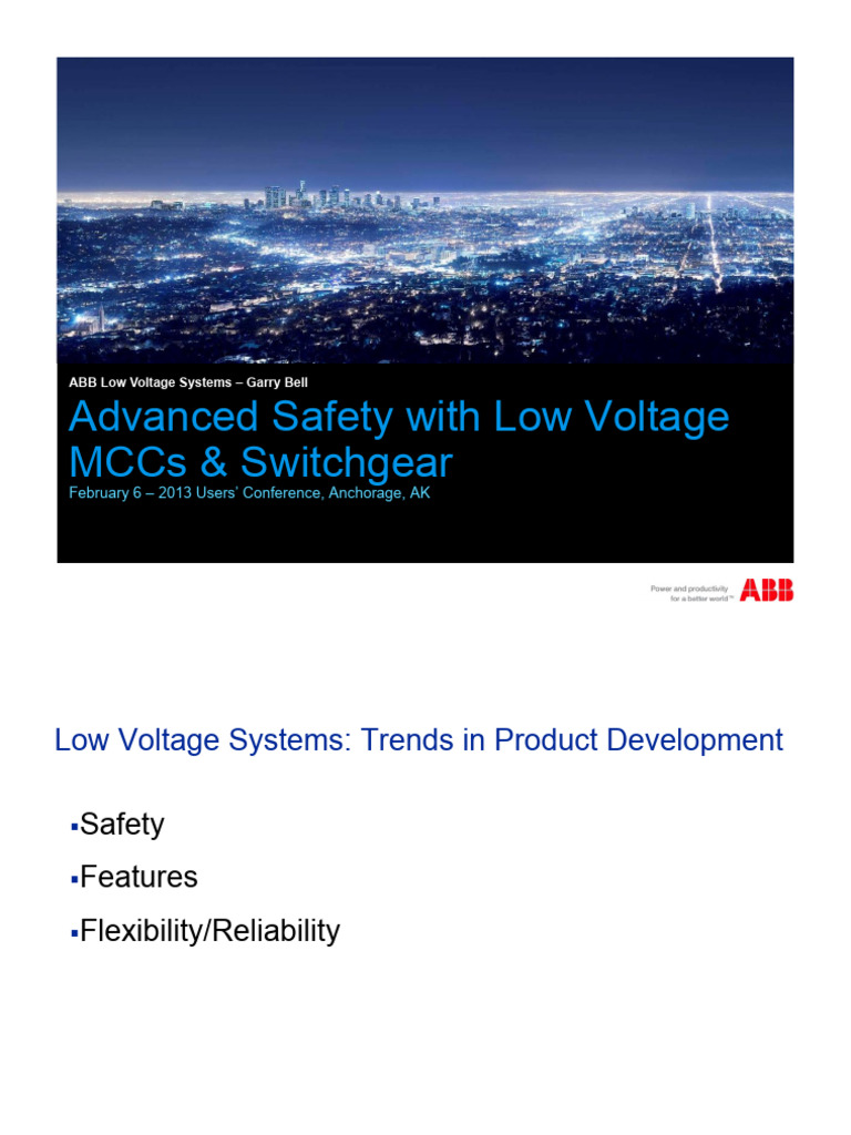 Advanced Safety With LV MCC & SWGR - 2013 Users Conference - Rev2 | PDF ...