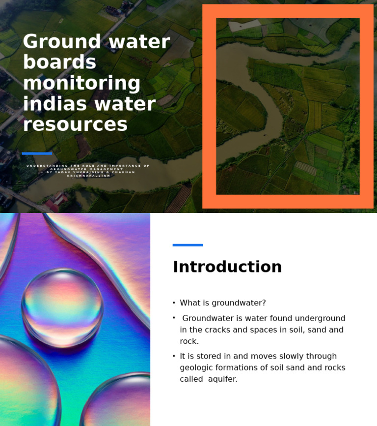 Ground Water Boards Monitoring Indias Water Resources | PDF