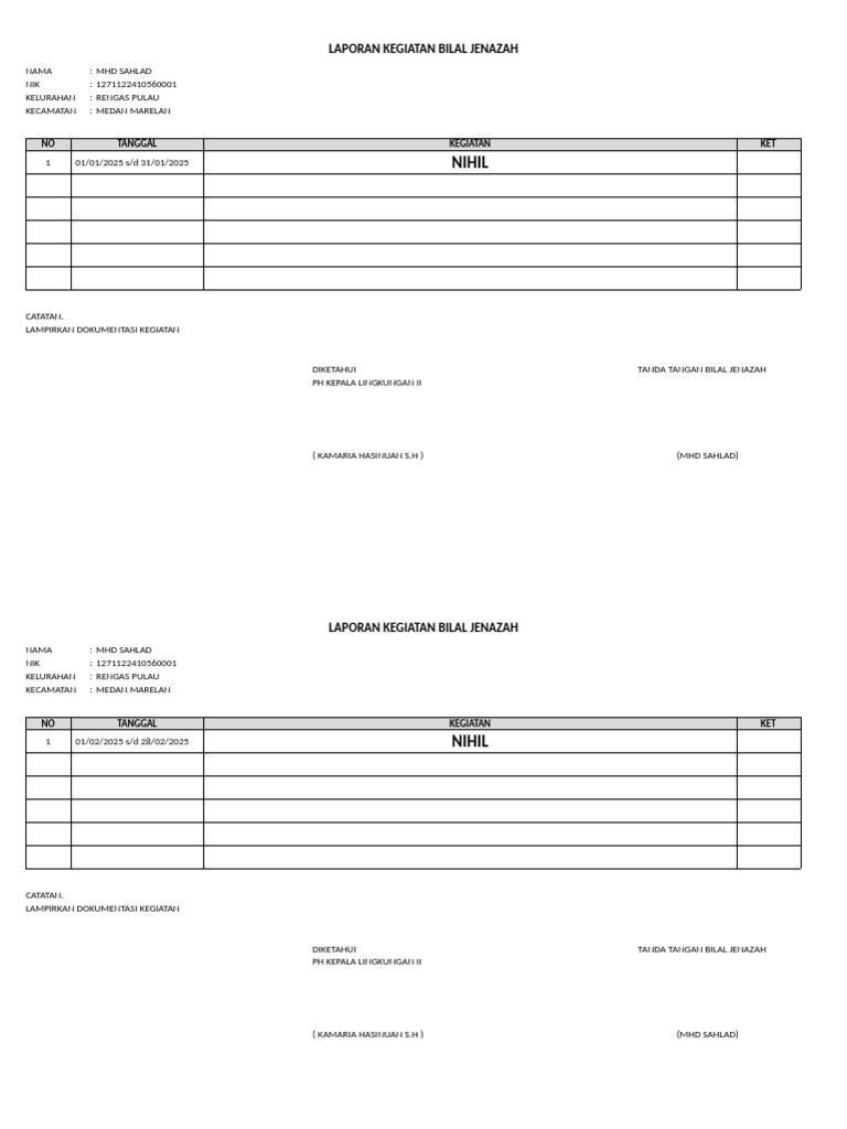 Dana Jasa Penggali Kubur | PDF