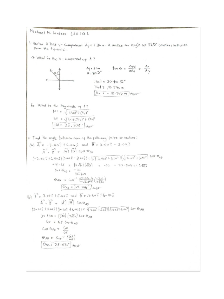 CEE 102L (4858) - Assignment 1 - Cordero | PDF