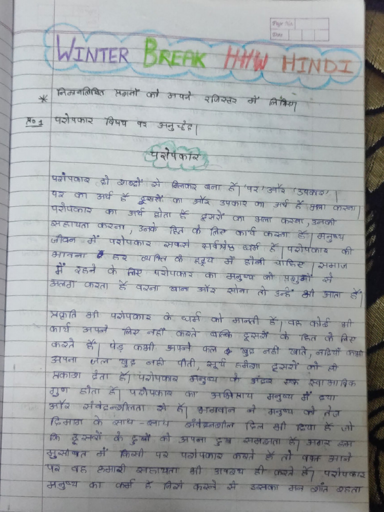 Hindi Project | PDF