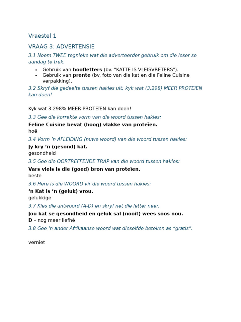 V1 - Vraag 3 | PDF