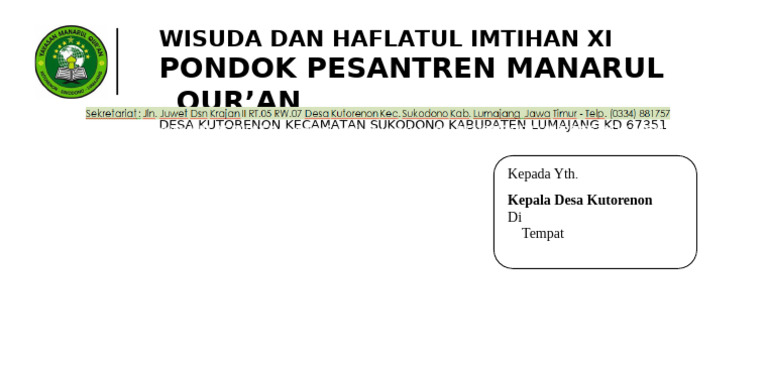 KOP AMPLOP imtihan | PDF