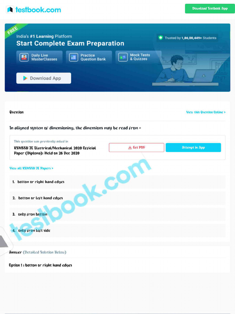 In Aligned System of Dimensioning The Dimensions 620e3a6ff7add0270350da7f | PDF