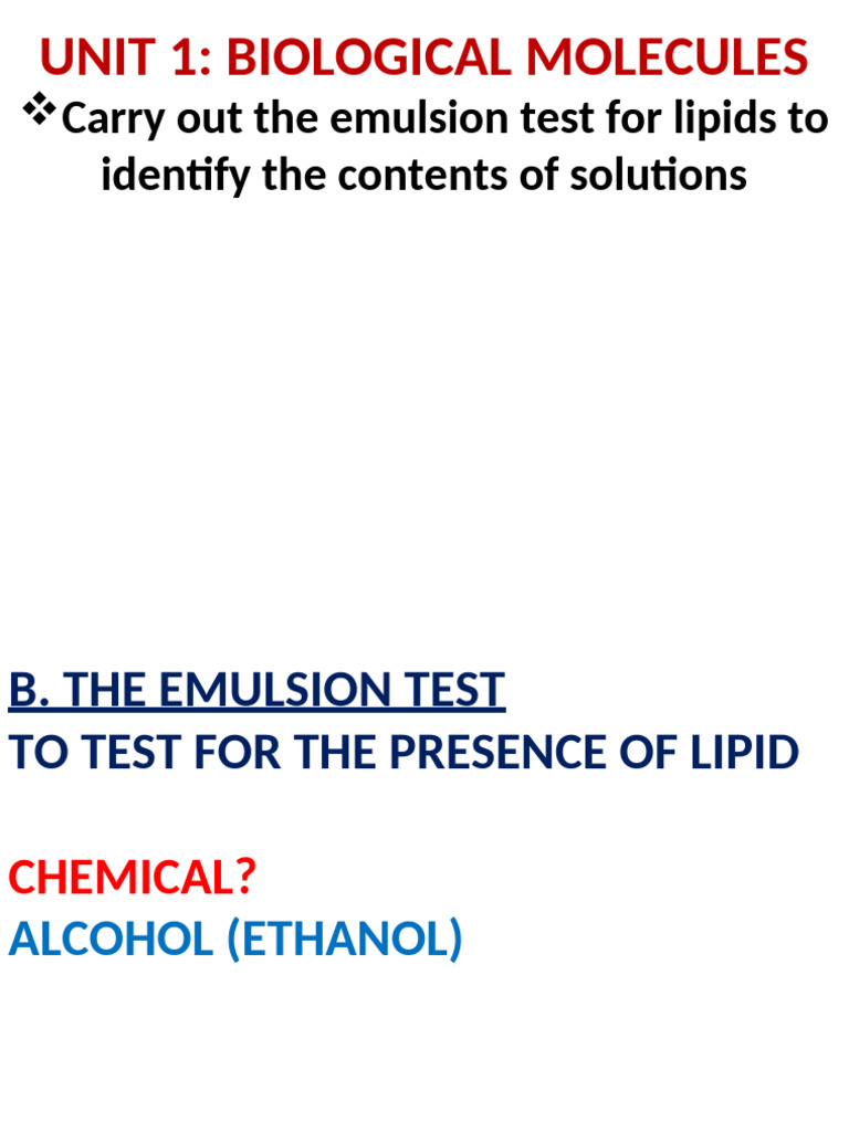 Part 5 Biochemical Tests Lipids | PDF