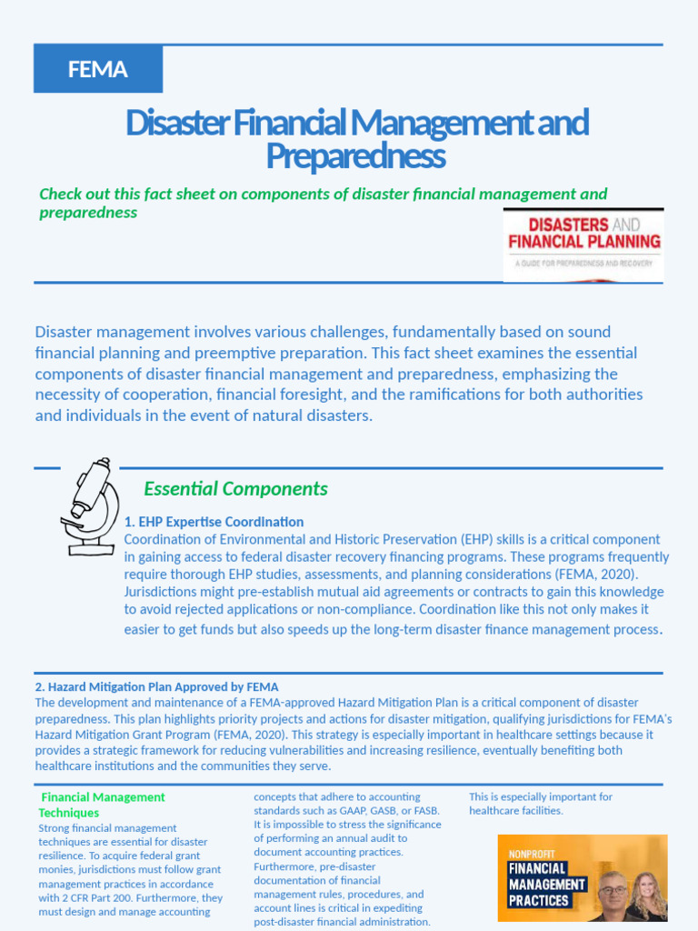 Disaster Financial Management and Preparedness | PDF | Emergency ...