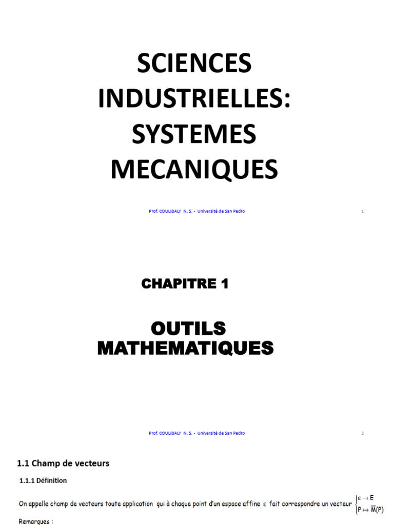 Cinématique et dynamique des solides | PDF | Mouvement de rotation ...