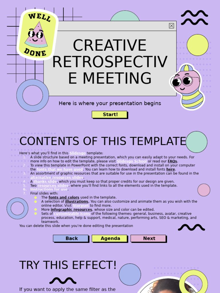 Creative Retrospective Meeting XL by Slidesgo | PDF | Planets | Saturn