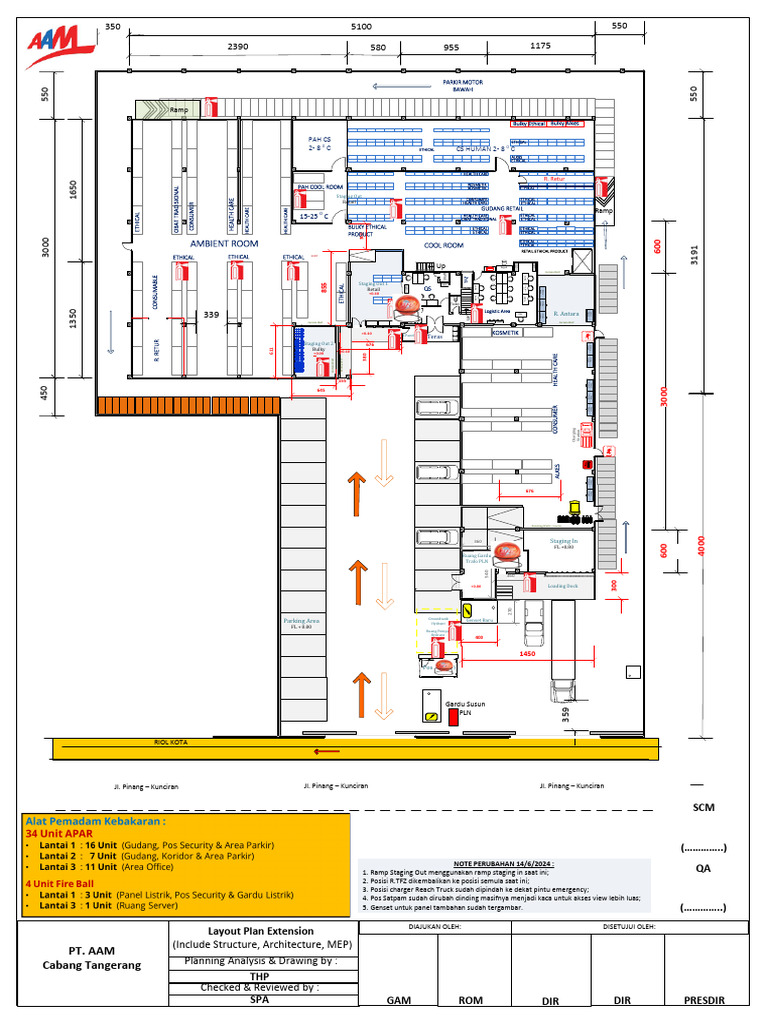 Layout APAR AAM Cab Tangerang - JAN 2025 | PDF