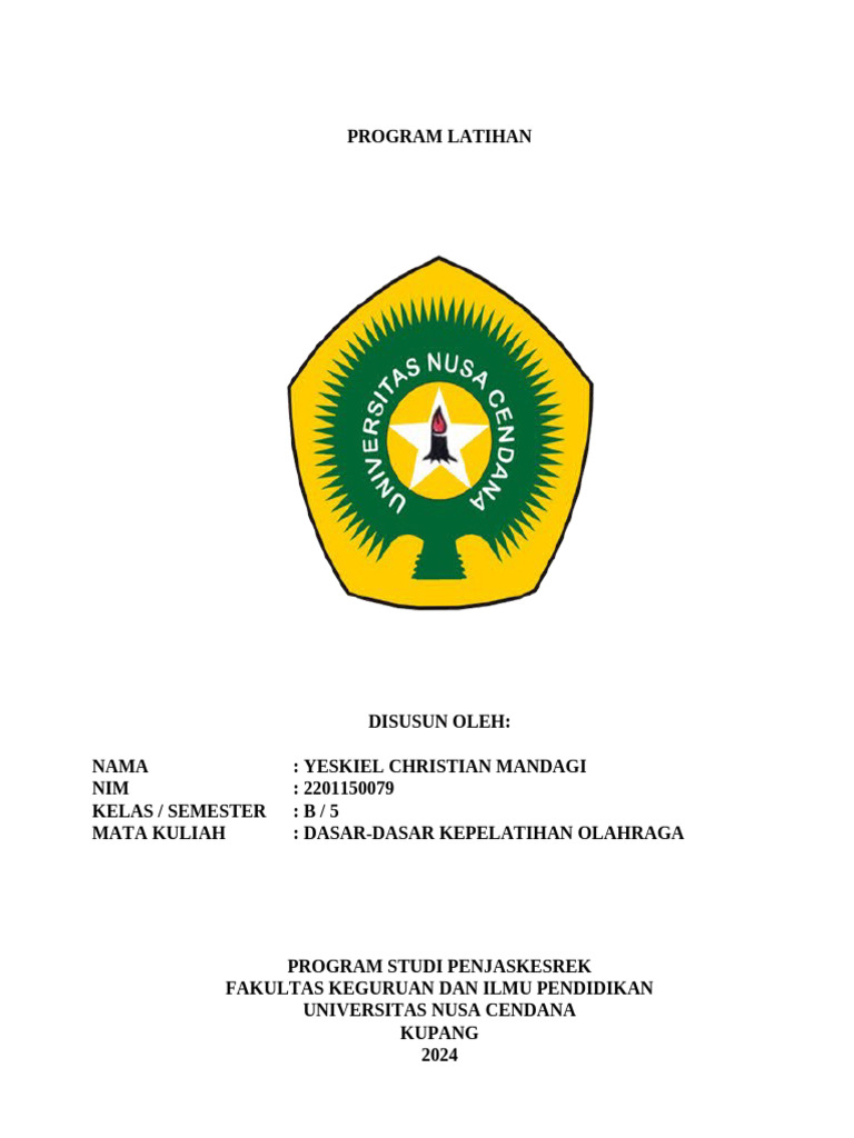 Program Latihan Silat Terstruktur 2024 | PDF