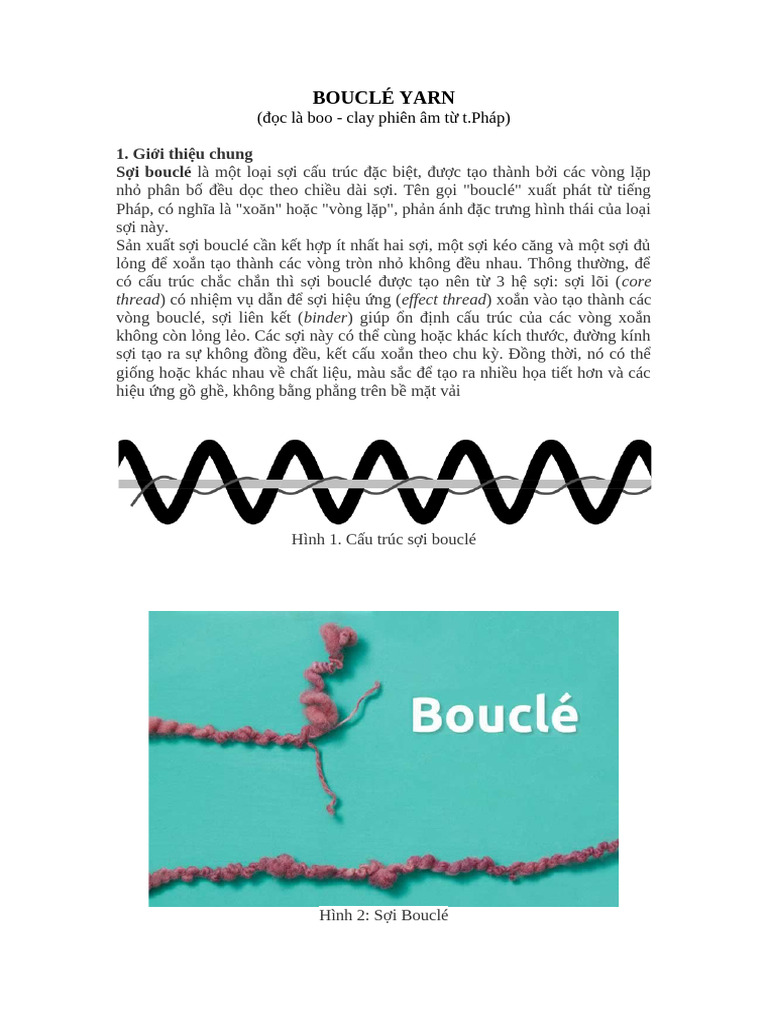 Bouclé Yarn | PDF