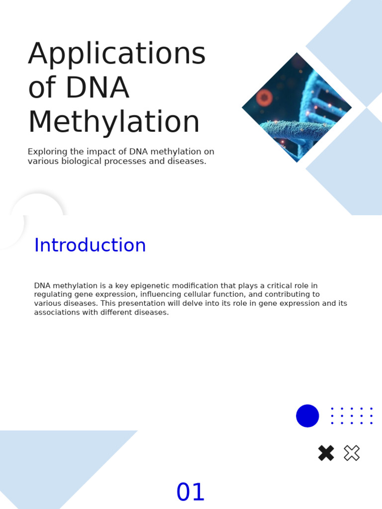 Applications of DNA Methylation | PDF | Dna Methylation | Gene Expression