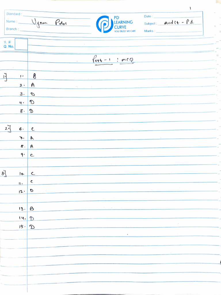 Audit Prelim 1 | PDF