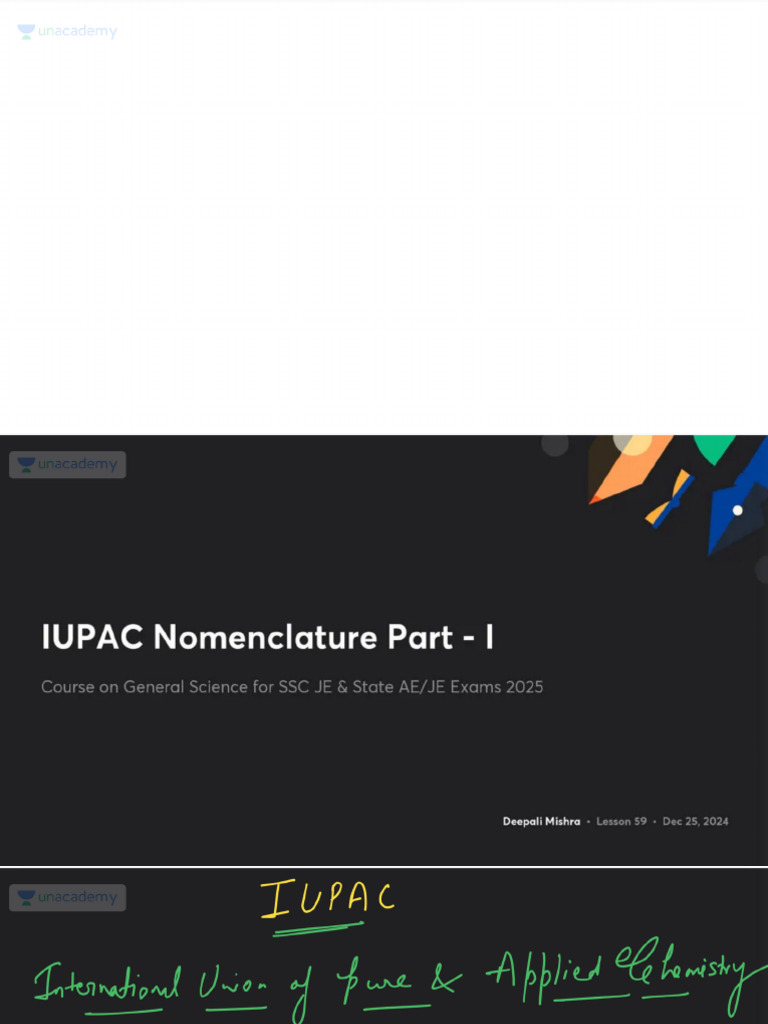 IUPAC Nomenclature Part - I With Anno 1747128430373 | PDF