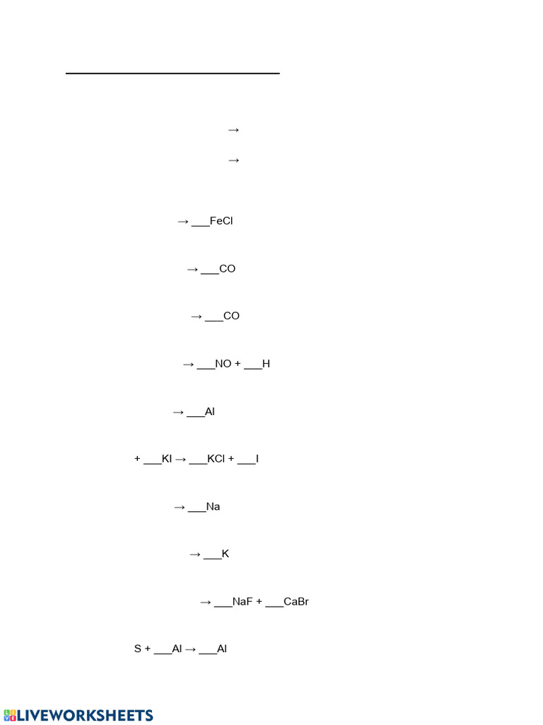 Balancing Equation | PDF
