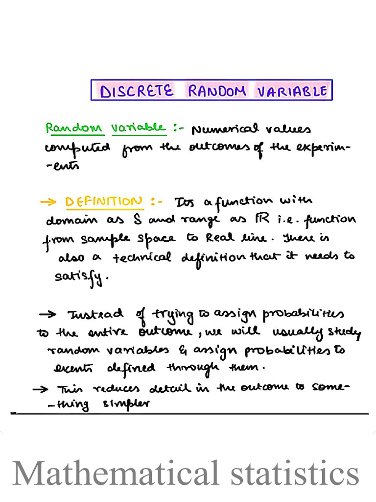 Random Variables | PDF
