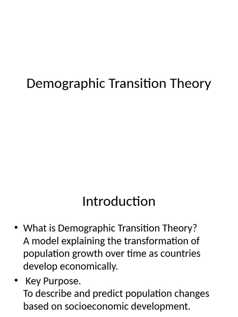 Understanding Demographic Transition Theory | PDF | Birth Rate | Economics