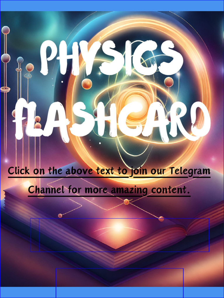 Physics Flashcard For JEE & NEET | PDF