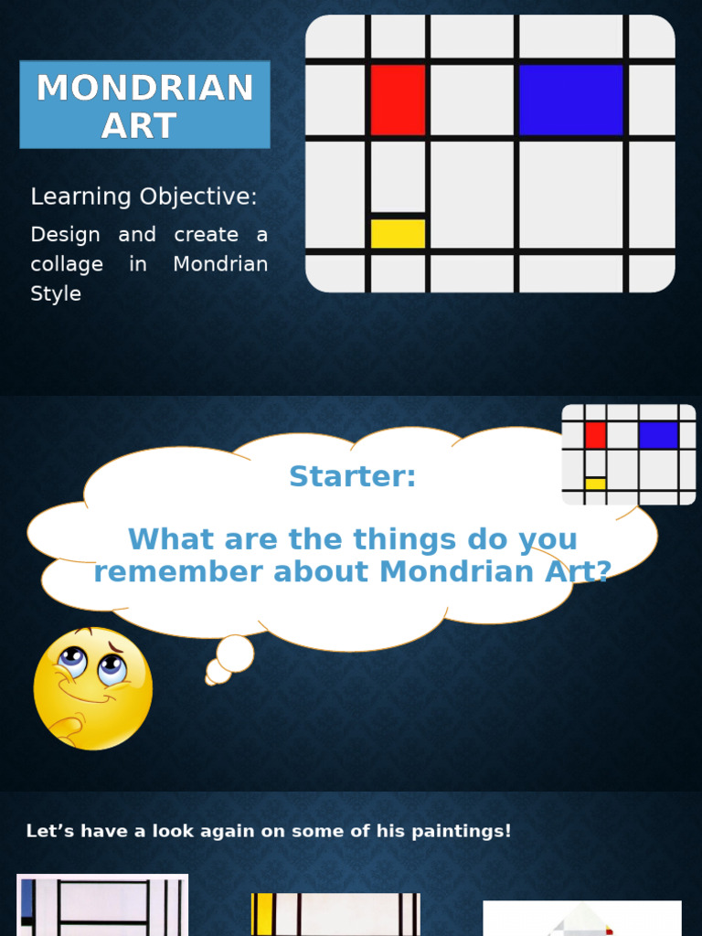 Week 3 MONDRIAN PAPER ART | PDF