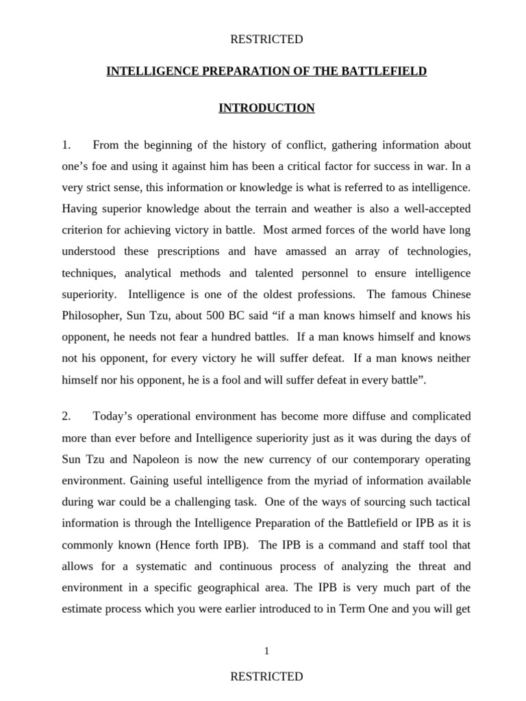 Ipb-Ppt Presentation JC 97 | PDF | Military Intelligence | Warfare