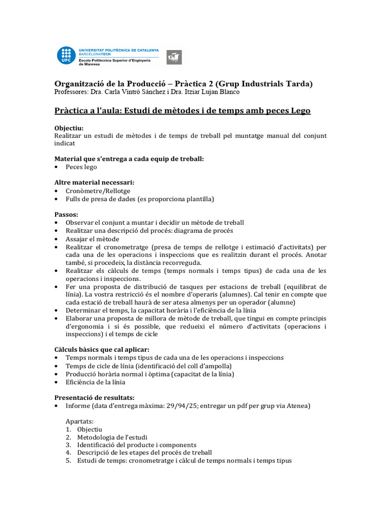 Practica2 PracticaLego 2025 | PDF