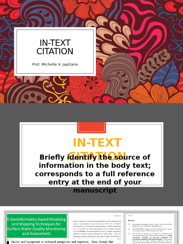 In-Text Citation | PDF