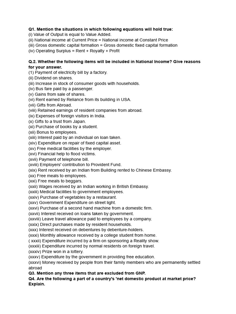 Ch-4 Assignment (Macro Economics) | PDF | Expense | Economies