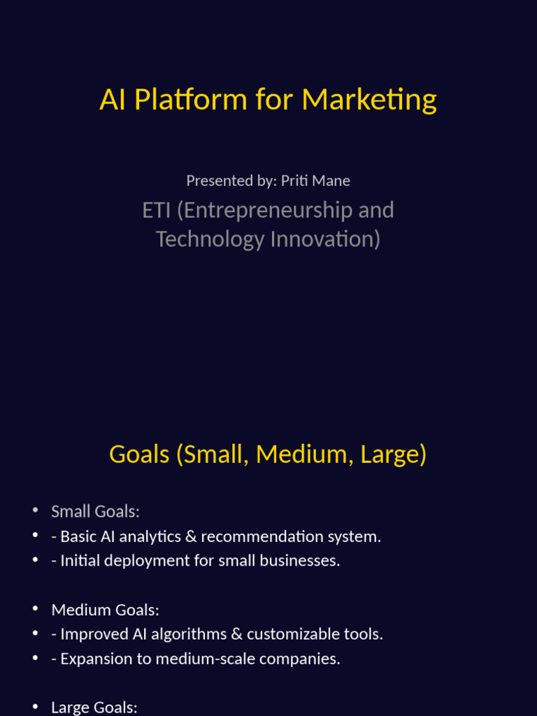 AI Platform For Marketing - F | PDF