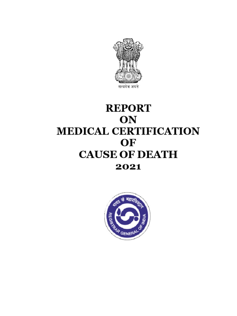 Annual Report On MCCD 2021 | PDF | Medical Specialties | Diseases And ...