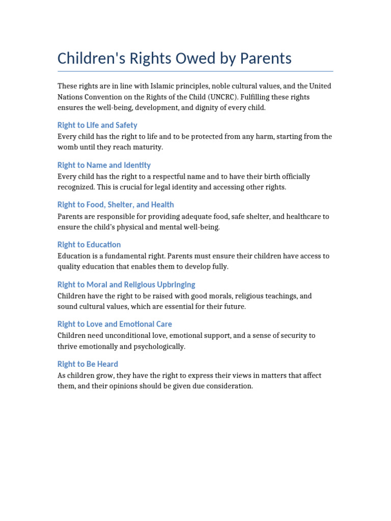 Childrens Rights UNCRC English-2 | PDF