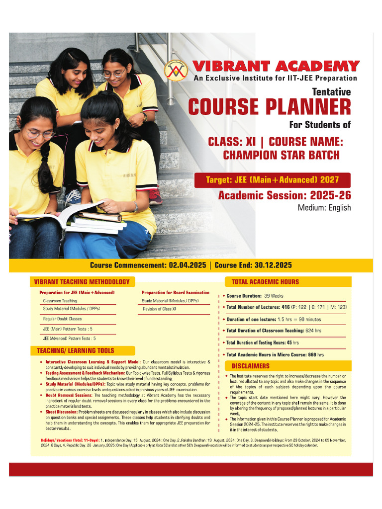 Micro Lecture Plan 2024-25 | PDF