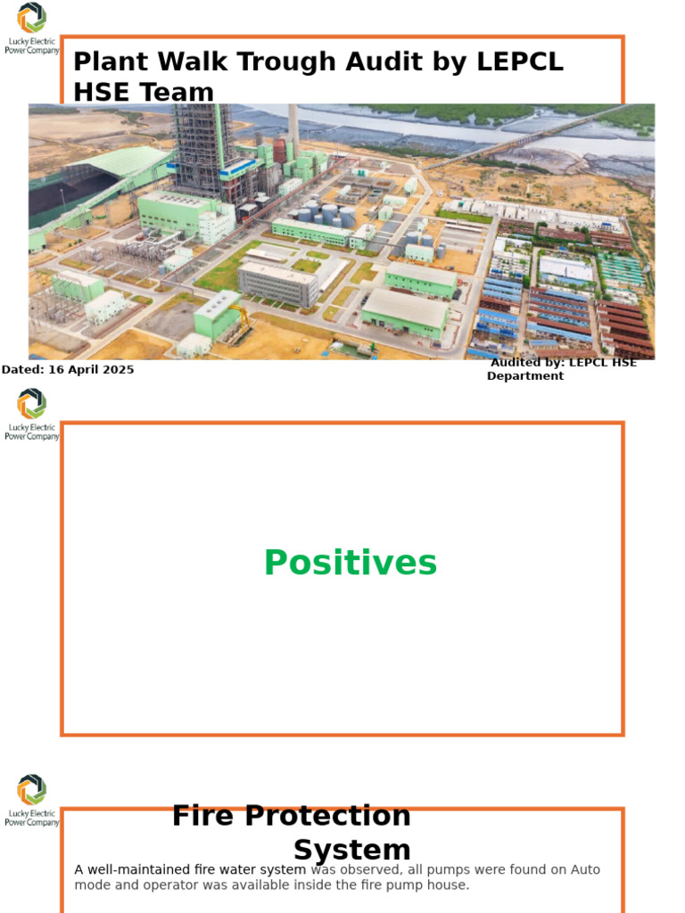 Walk Through Audit - 16 April 2025 | PDF