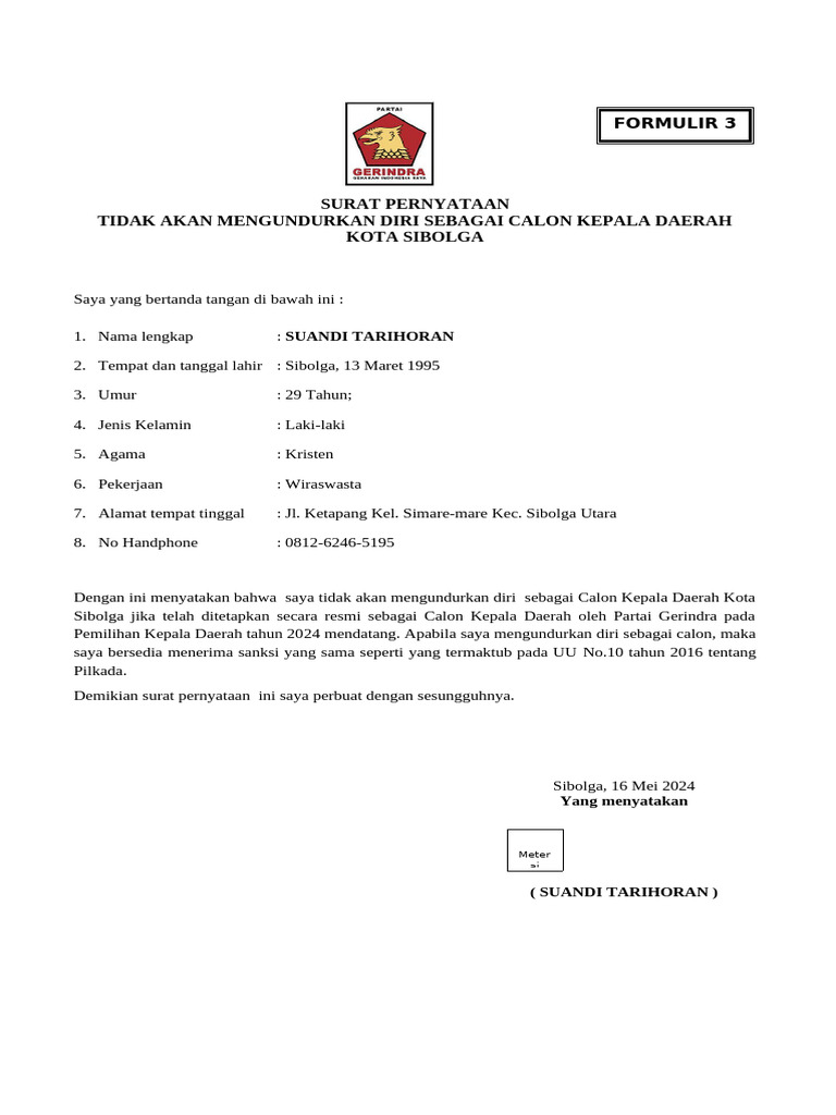 7._SURAT_PERNYATAAN_TIDAK_MUNDUR_(FORM_3)[1] | PDF