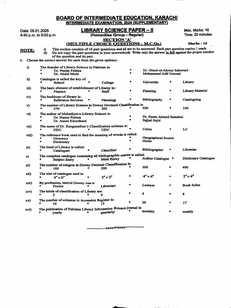 LIBRARY SCIENCE (1) | PDF