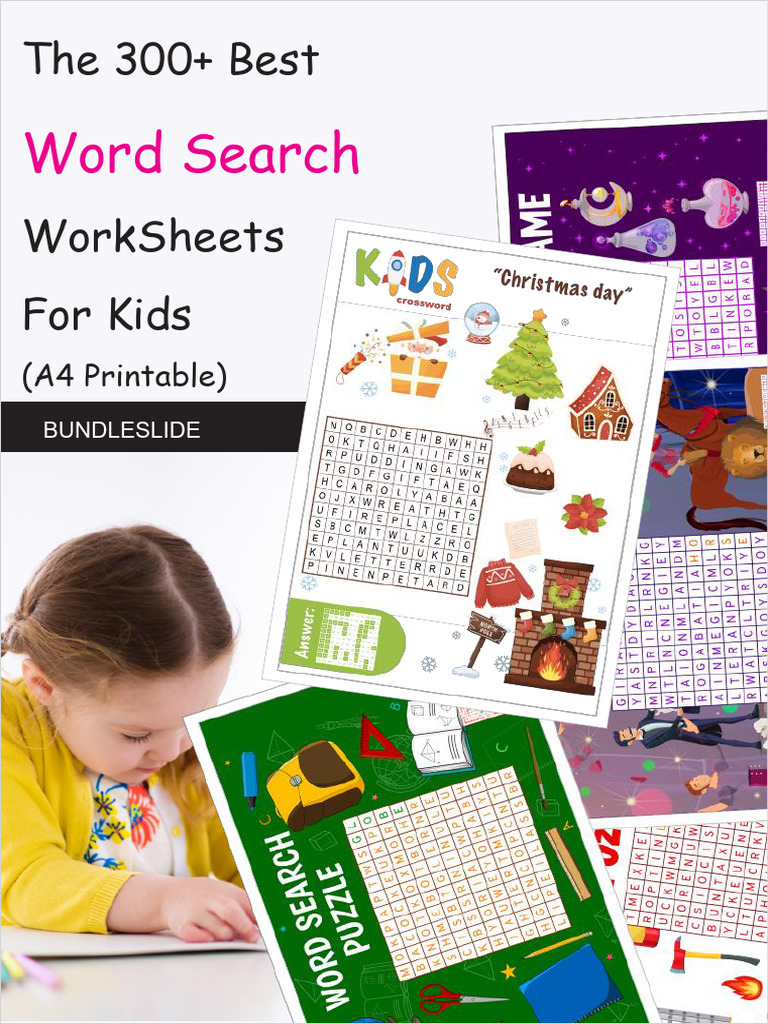 300+ Word Search Worksheets for Kids | PDF