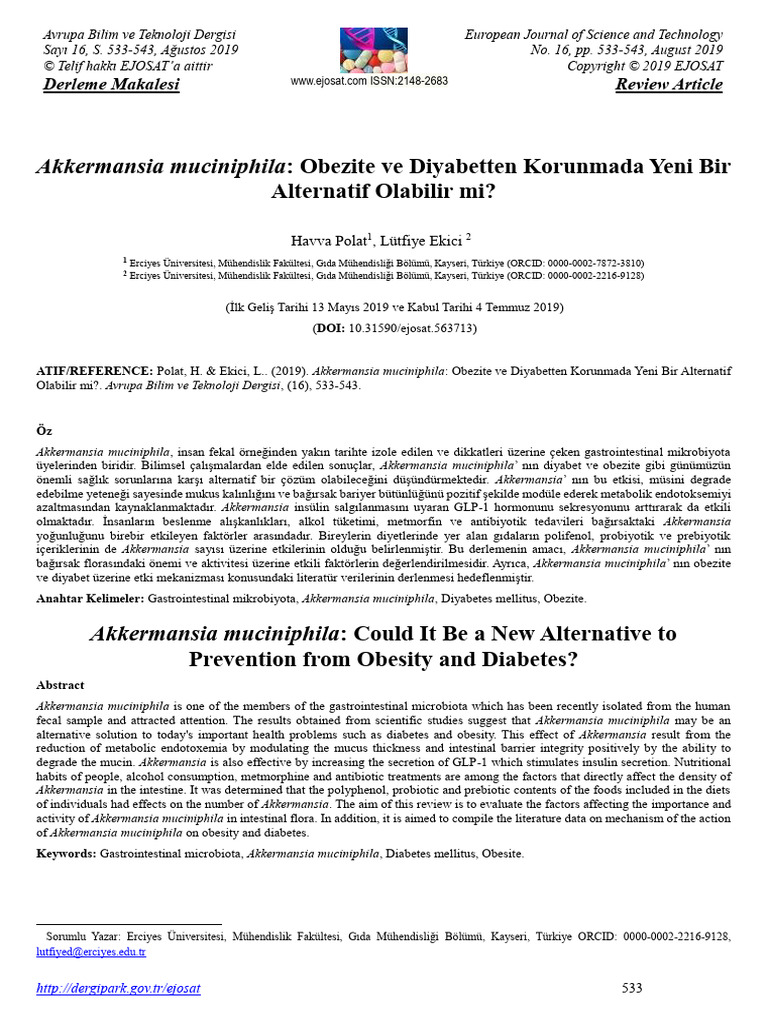 Probiyotik, Obezite | PDF