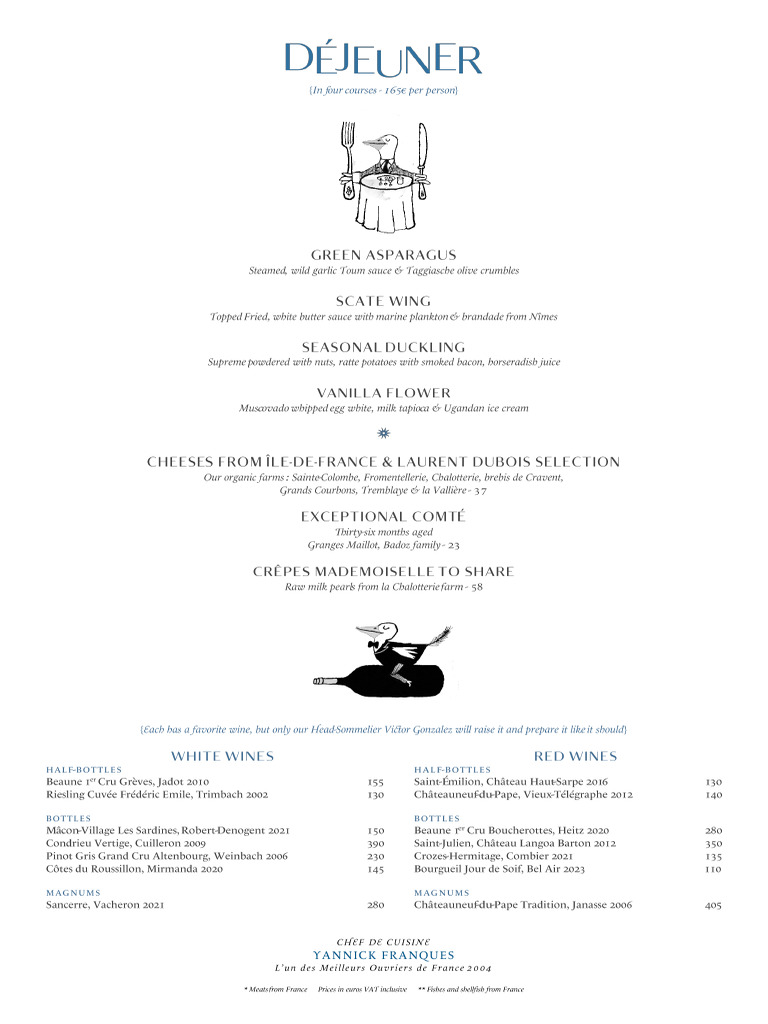 Menu EN TDA April 2025 | PDF