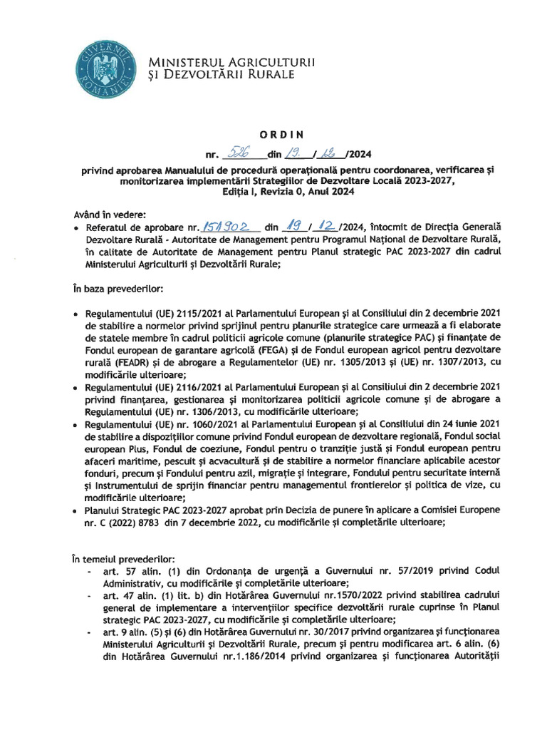 Ordin-526-din-19.02.2024 | PDF